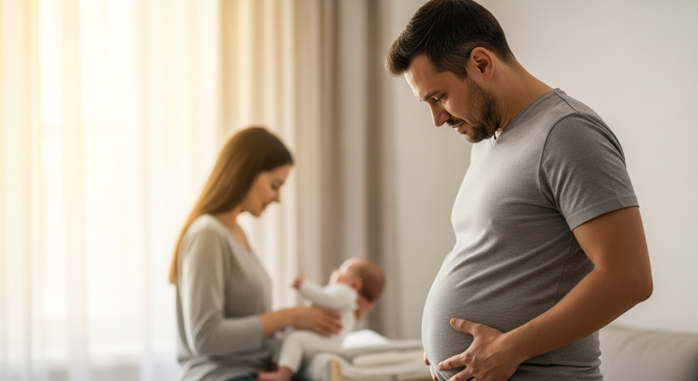 Couvade chez les papas : symptômes, causes et solutions pour futurs pères